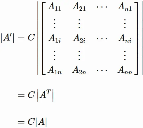Determinant properties and formulas - SEMATH INFO
