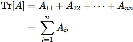 Trace of a matrix - properties and formulas - - SEMATH INFO